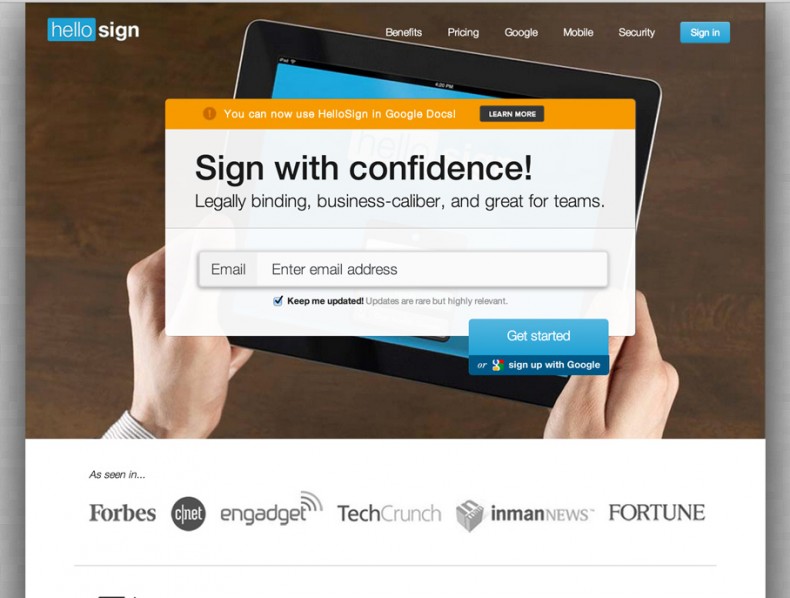 HelloSign – Secure Documents, Legal Signatures | AppVita