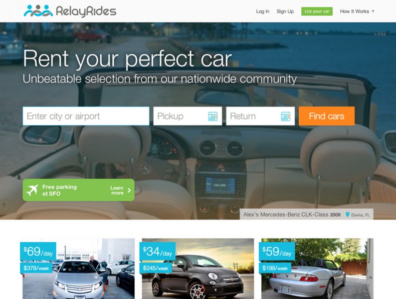 RelayRides – Peer-to-Peer Car Rentals | AppVita